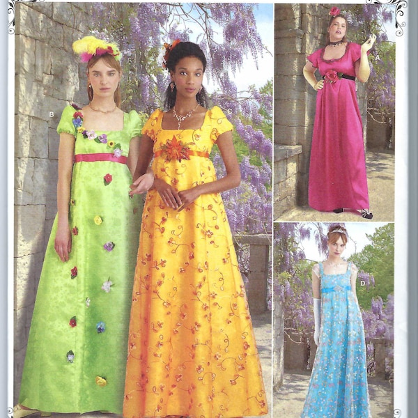 Regency Dress Pattern - Etsy