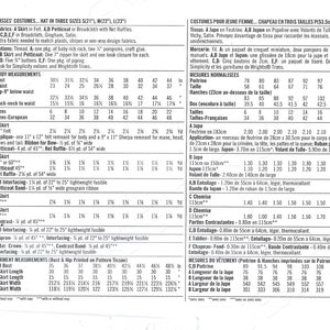 Uncut Simplicity Sewing Pattern Costumes 3847 | Misses' Costumes - 50's ...