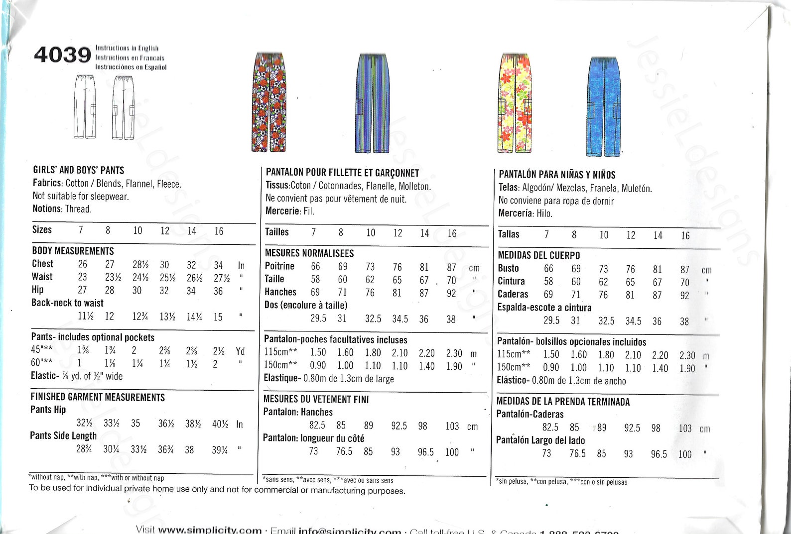 Uncut Simplicity sewing pattern 4039 Sewing Pattern for Childs | Etsy