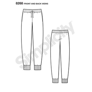 Uncut Simplicity Pattern 8268 583 Child's, Teen's and Adult's Slim Fit ...