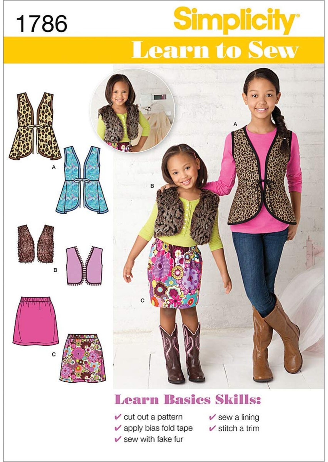 Uncut Simplicity 1786: Learn to Sew Child's and Girls' | Etsy