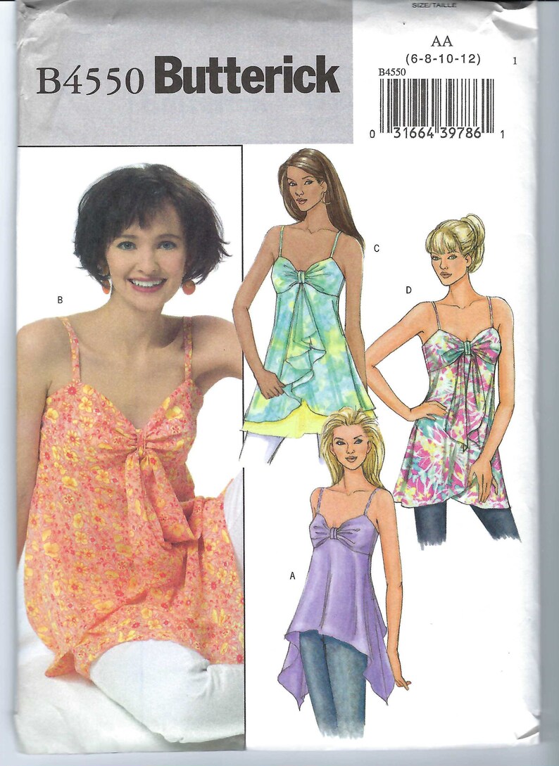 Uncut Butterick Sewing Pattern 4550 Misses' Summer Top - Etsy