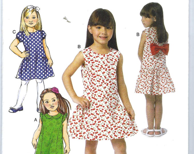 Uncut Butterick Sewing Pattern 6162 Child's Easy Lined Dress With Seam ...