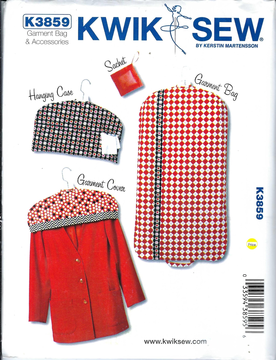 Uncut Kwik Sewing Pattern 3859 Two Lengths Garment Bag - Etsy