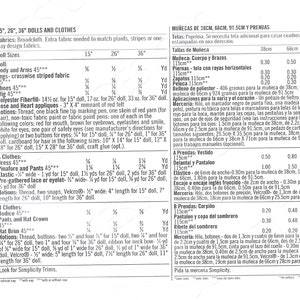 Uncut Simplicity Sewing Pattern 8043 Raggedy Ann and Andy Dolls One ...