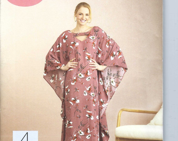Uncut Simplicity Sewing Pattern 8877 R10191 Misses' Caftan in Two ...