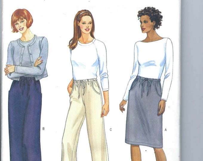Uncut Butterick Sewing Pattern Size 18-22 Misses Skirt & Pants ...