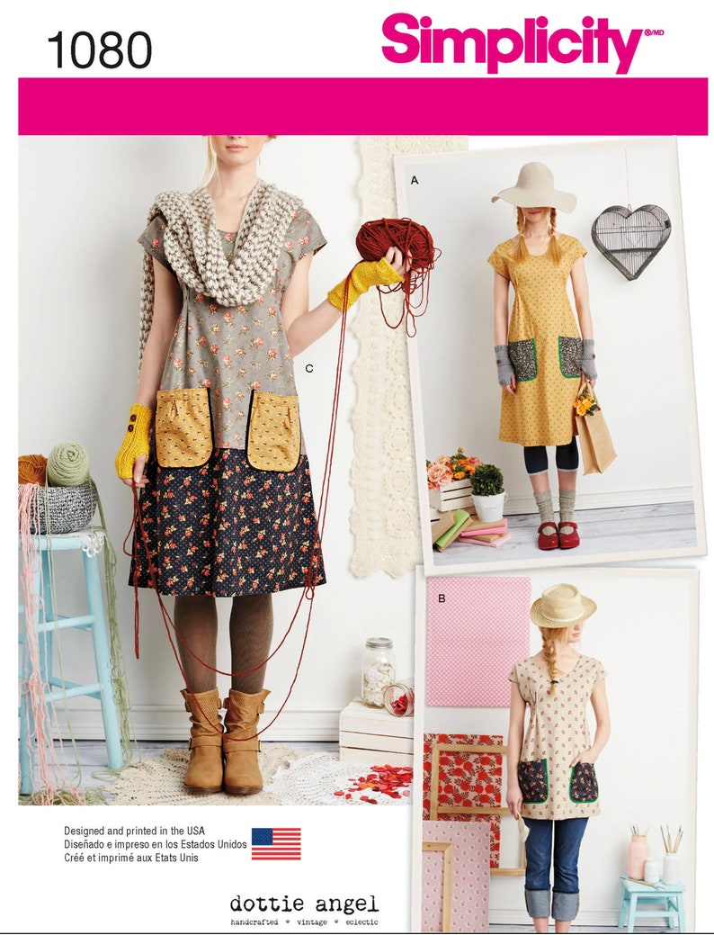 Uncut Simplicity Pattern 902 S9122 9122 1080 Misses' Dress or Tunic ...