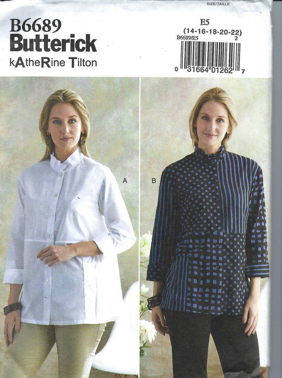 Uncut Butterick Sewing Pattern Women's Tops Button Front - Etsy