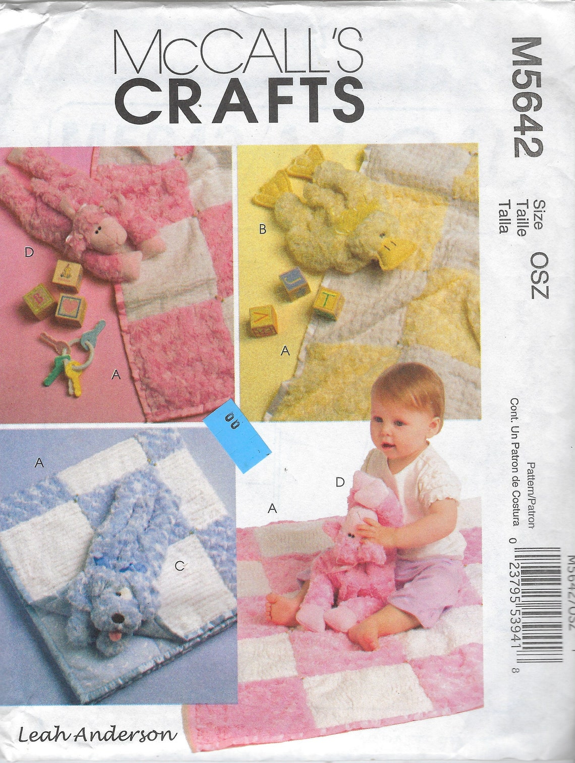 UNCUT Mccalls Sewing Pattern Baby Gifts 5642 Baby Blanket - Etsy