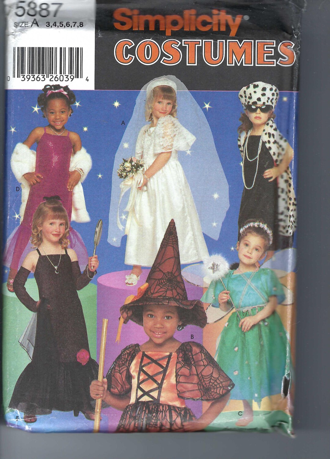 Uncut Simplicity Sewing Pattern Girls Costumes Uncut Pattern ...