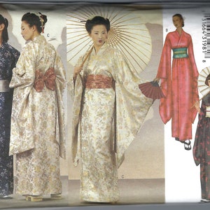 Uncut Butterick Sewing Pattern 6698 - Adult's Robe, Obi & Sash - All ...