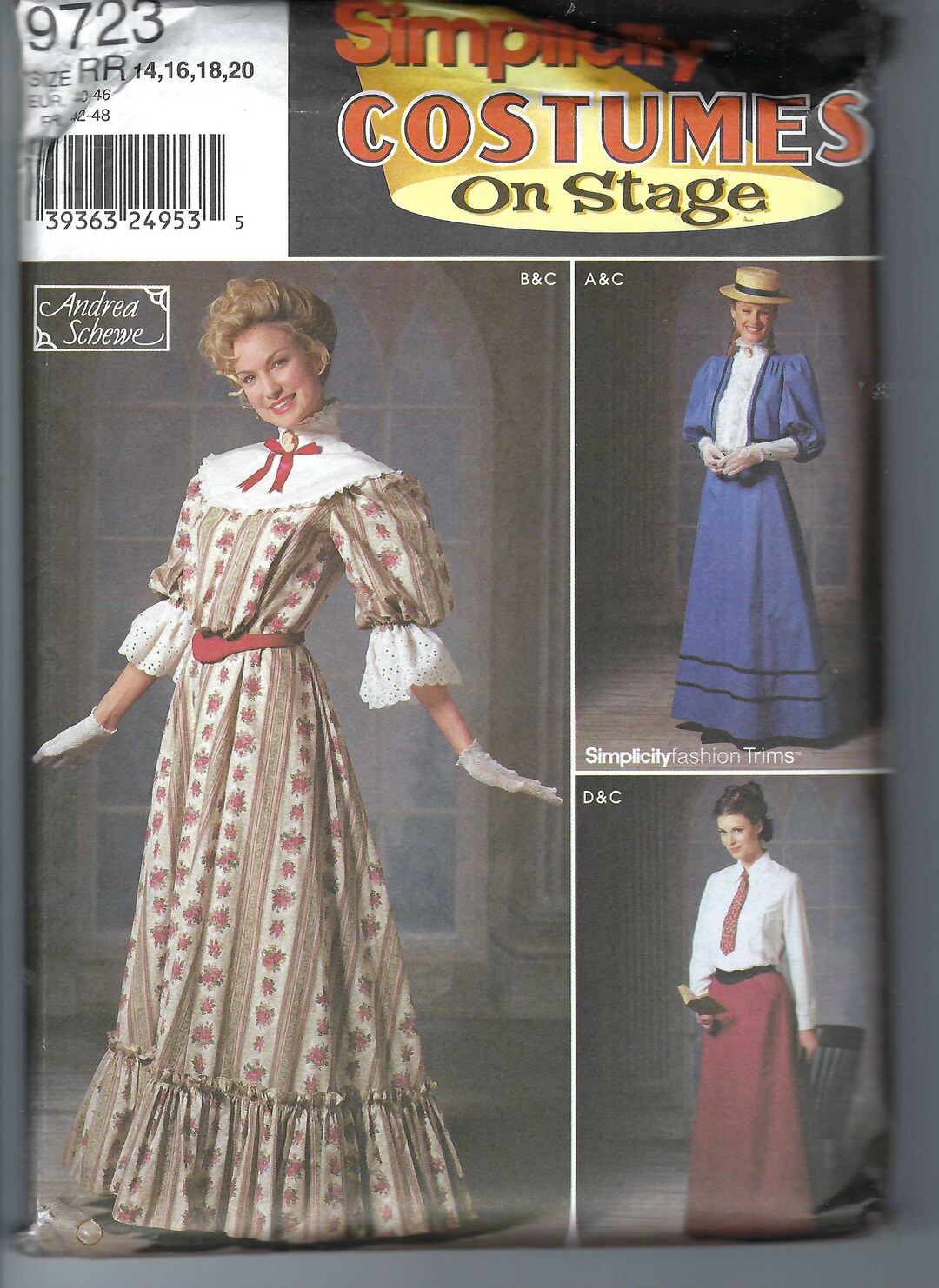 Uncut Simplicity Sewing Pattern 9723 Adult Sizes 6-12 14-16-18-20, 1900 ...