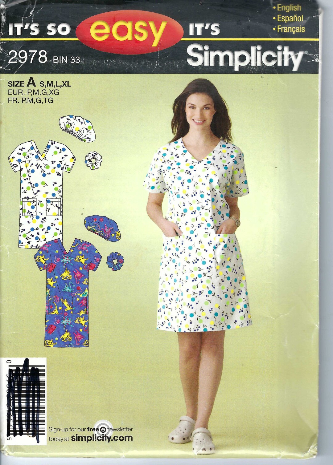 Uncut Simplicity Sewing Pattern 2978 Misses Dress Size S-m-l-xl FF - Etsy