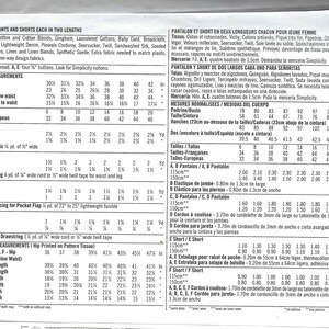 Uncut Simplicity Sewing Pattern 5562 EASY Comfortable - Etsy