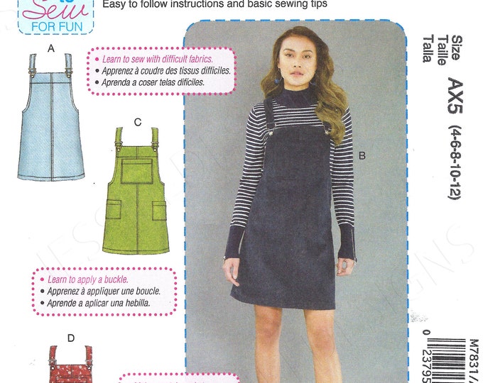 Uncut Mccalls Sewing Pattern 7831 Misses' Jumpers Size 4-12 12-20 ...