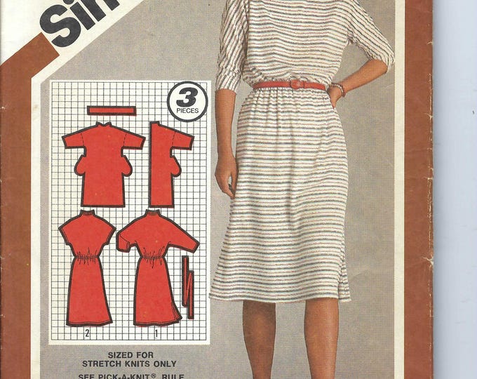 Uncut Vintage Simplicity Sewing Pattern Super Jiffy Simplicity Sizes 14 ...