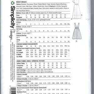 Uncut Simplicity Sewing Pattern 9475 Misses Women Flared Summer Dress ...