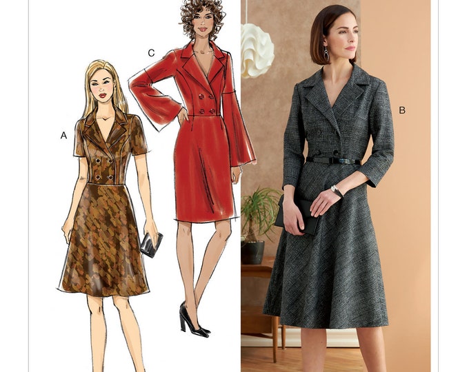 Uncut Butterick Sewing Pattern 10766 10228 B6680 6680 Misses' Dress ...
