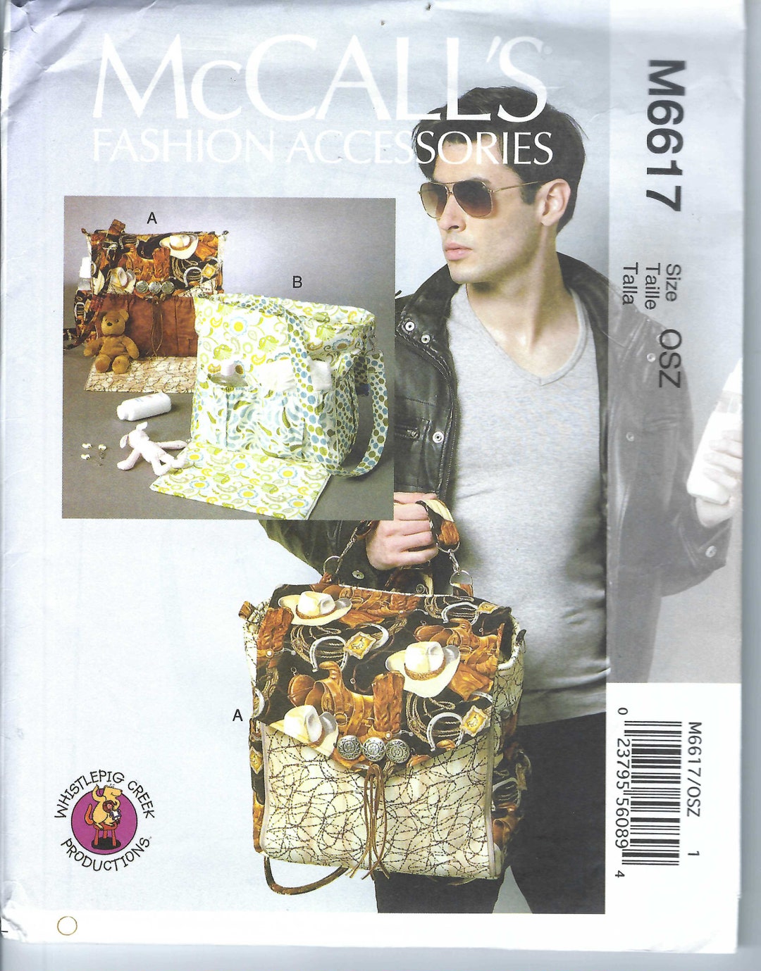 Uncut Mccall's Sewing Pattern 6617 Pattern for Diaper Bags Convert to ...