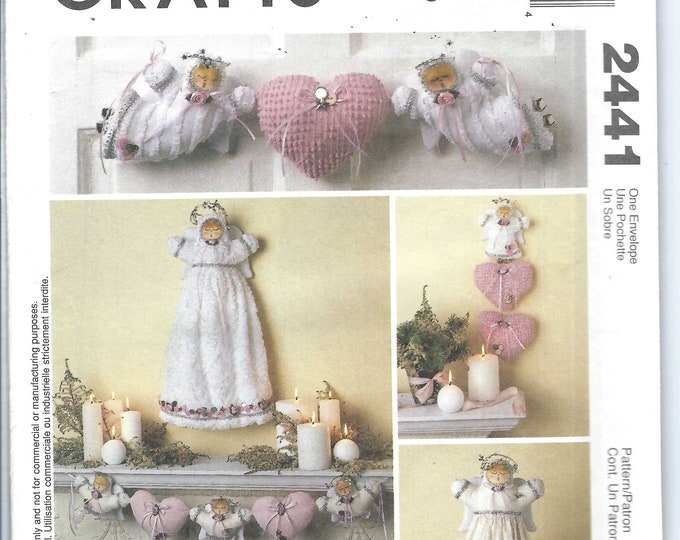Uncut Vintage Mccalls Sewing Pattern 2441 Angel Pattern, Angel Tree ...
