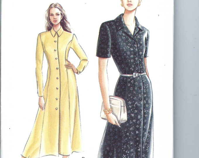 Uncut Vogue Sewing Pattern 9239 Misses Shirt Dress Pattern. Fit Flared ...