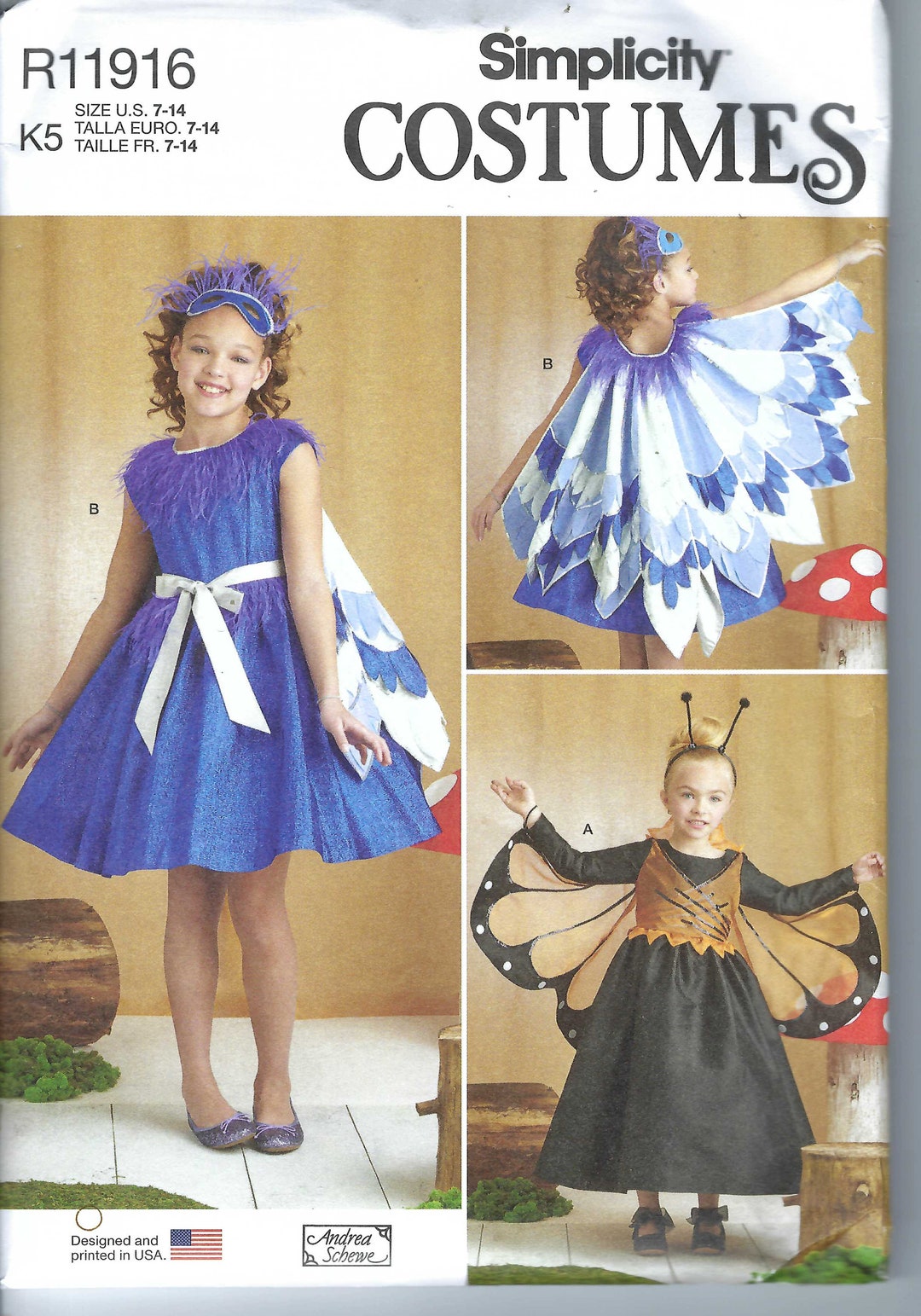 Uncut Simplicity Sewing Pattern 11916 9836 Children's and Girls' Song ...