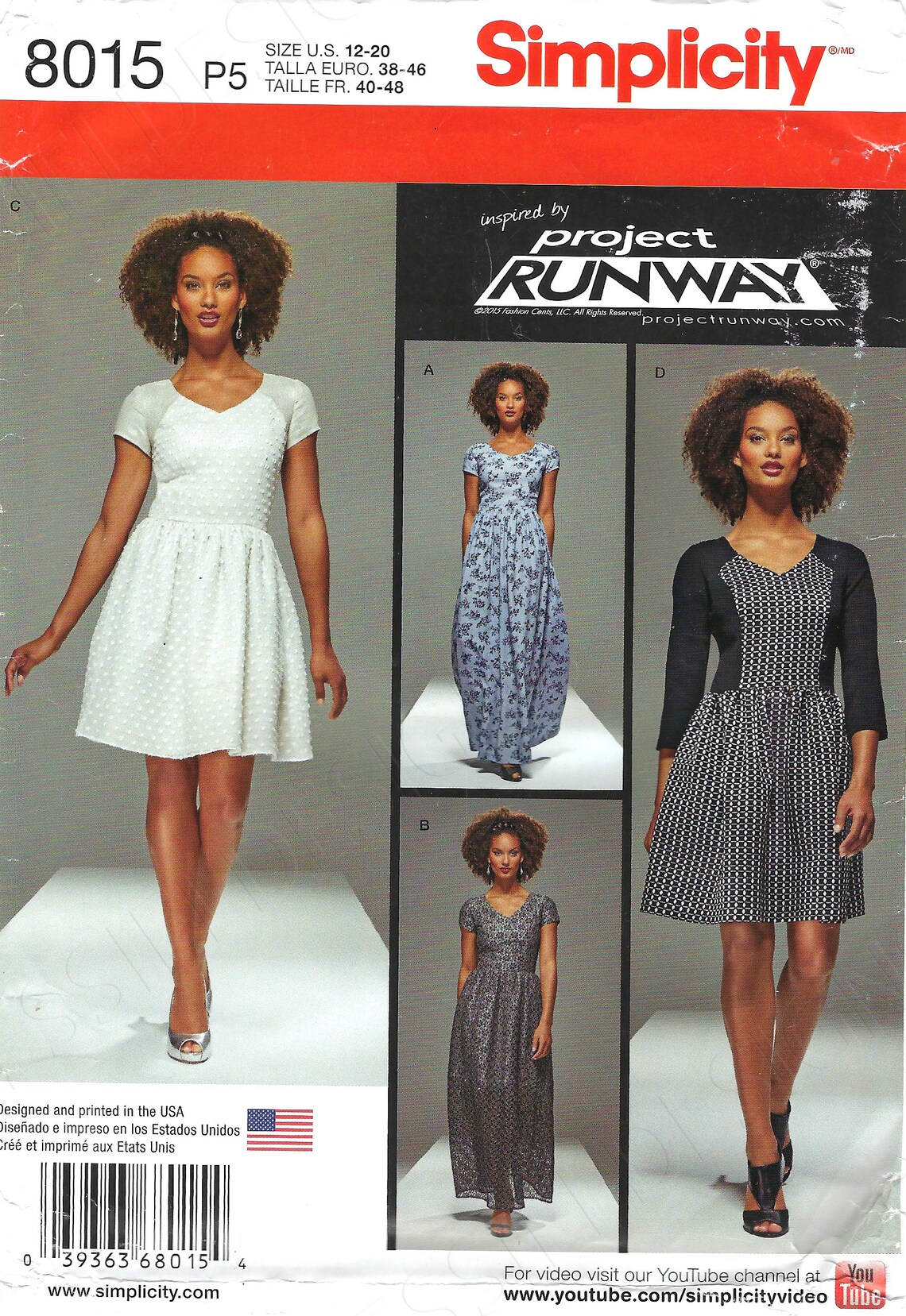 Uncut Simplicity Sewing Pattern 8015 Sewing Pattern Project - Etsy