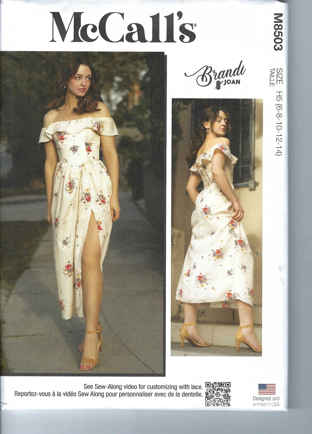 Uncut Mccalls Sewing Pattern Misses' Dress by Brandi Joan Mccall's 8503 ...