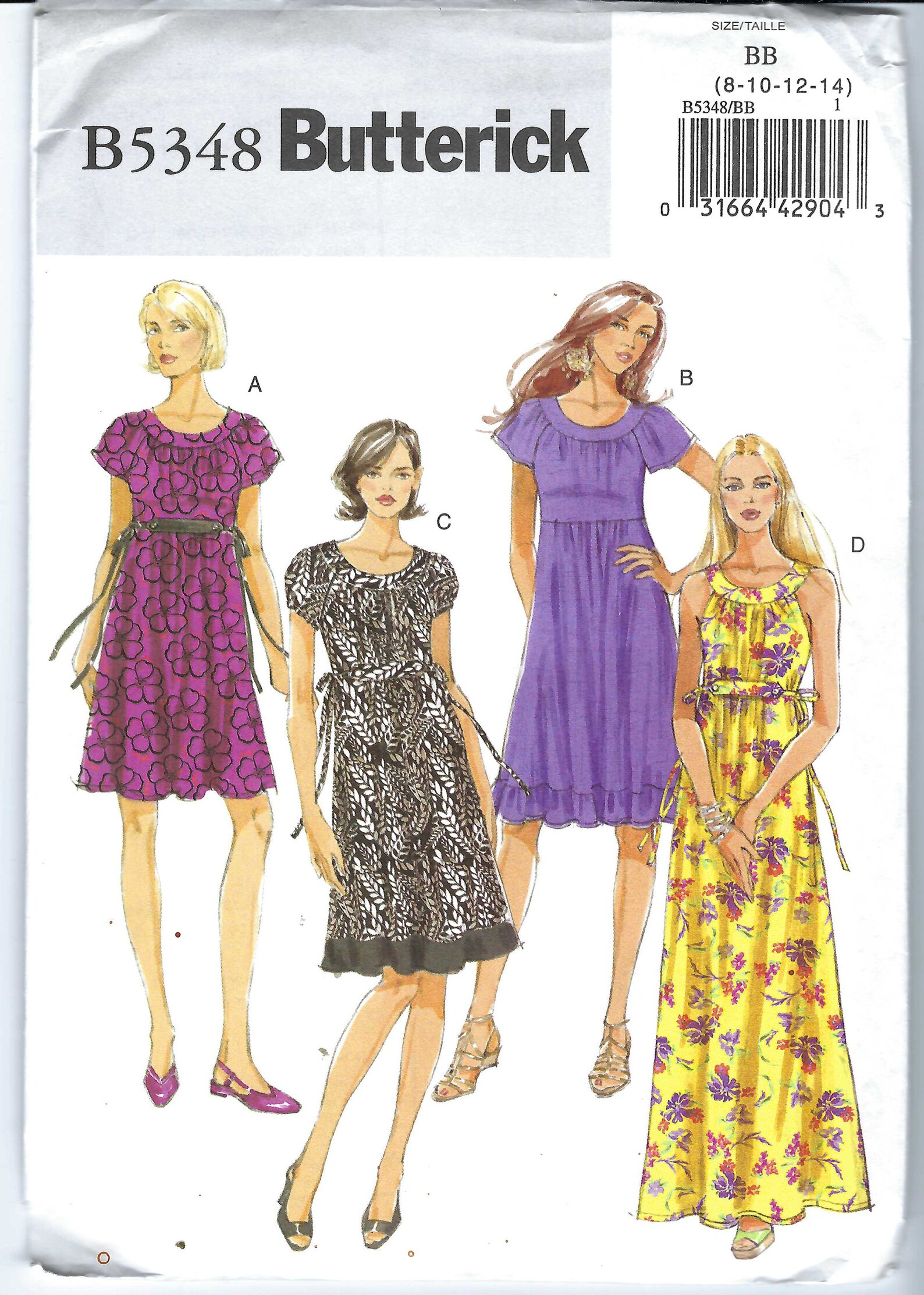 Uncut Butterick Sewing Pattern Easy Misses Short Sleeve or - Etsy