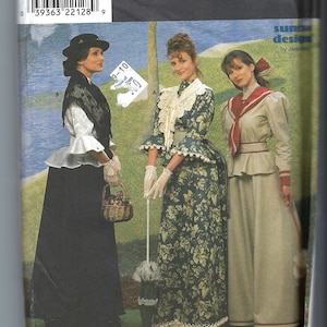 Uncut Vintage Simplicity Sewing Pattern 8375 Misses Historical Costumes Titanic Edwardian Top ...