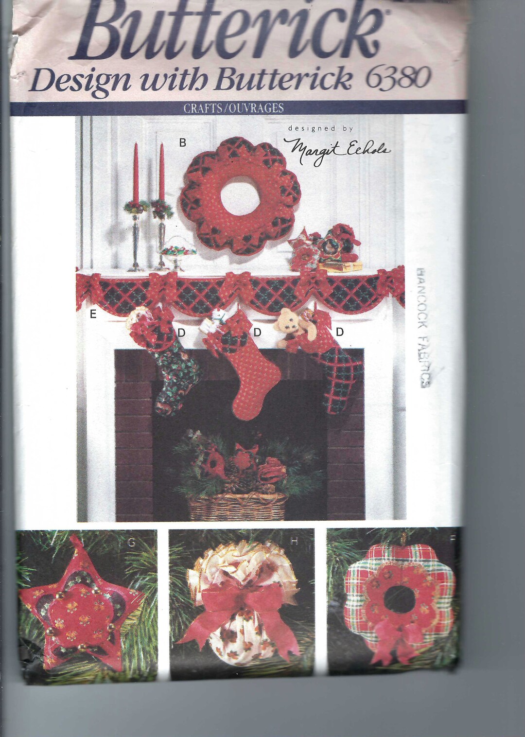 Uncut Butterick Sewing Pattern 6380, Christmas Decorations FF - Etsy