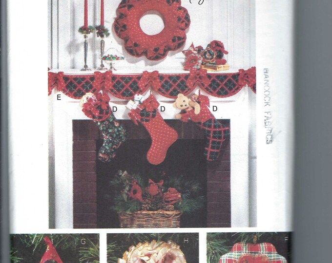 Uncut Butterick Sewing Pattern 6380, Christmas Decorations FF - Etsy