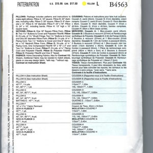 Uncut Butterick Sewing Pattern 4563 Pillows , One Size FF - Etsy