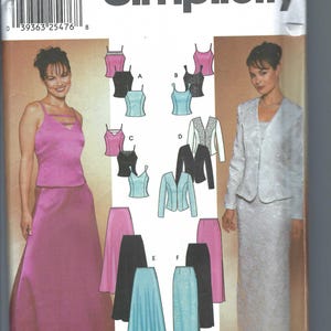 Uncut Simplicity Sewing Pattern 7010 Misses Tops Jacket Flared & Slim ...