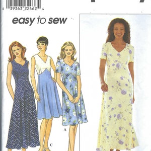Uncut Vintage Simplicity Sewing Pattern Misses' Easy Sleeveless or ...