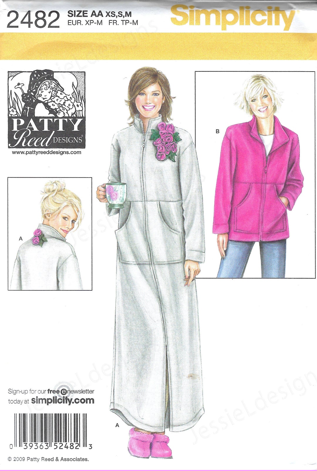 Uncut Simplicity Sewing Pattern 2482 Sewing Pattern Pullover Robe Top ...
