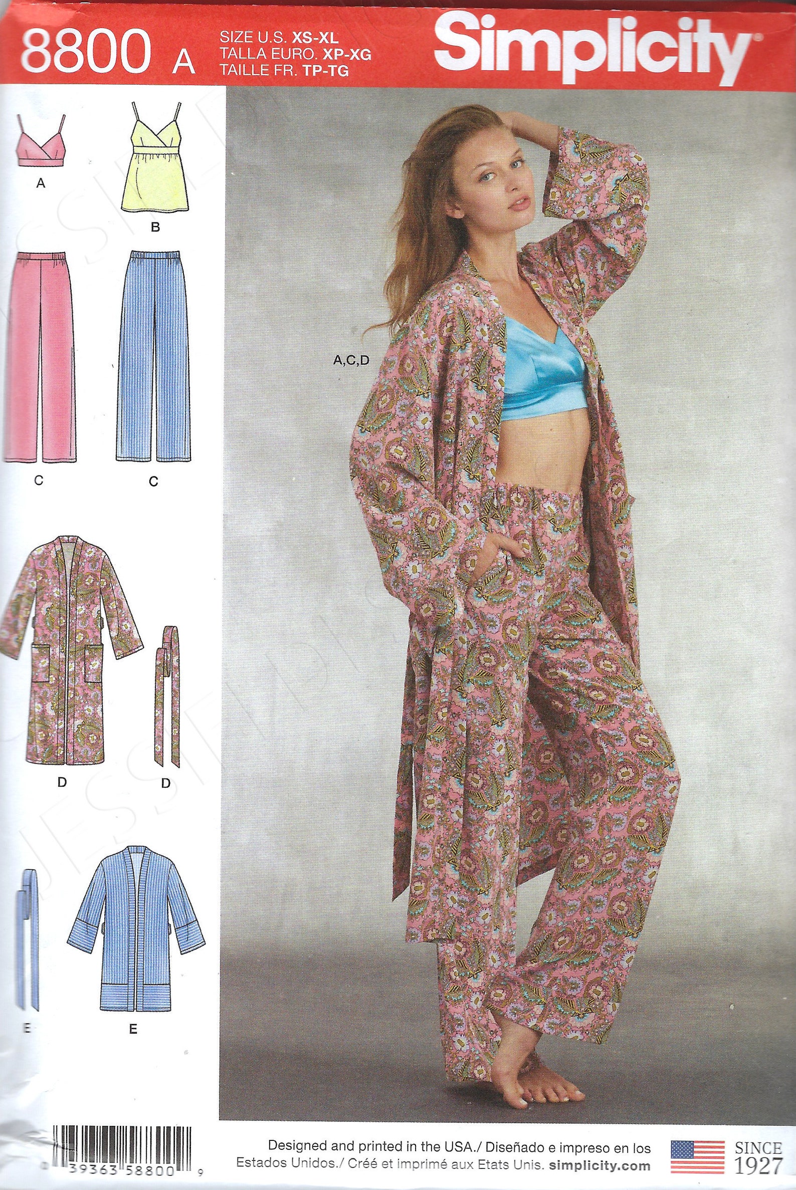 Uncut Simplicity Sewing Pattern 10008 8800 Sewing Pattern - Etsy