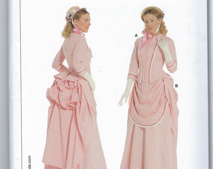 Uncut Burda Style Sewing Pattern 7880 Victorian Historical Bustle Dress ...