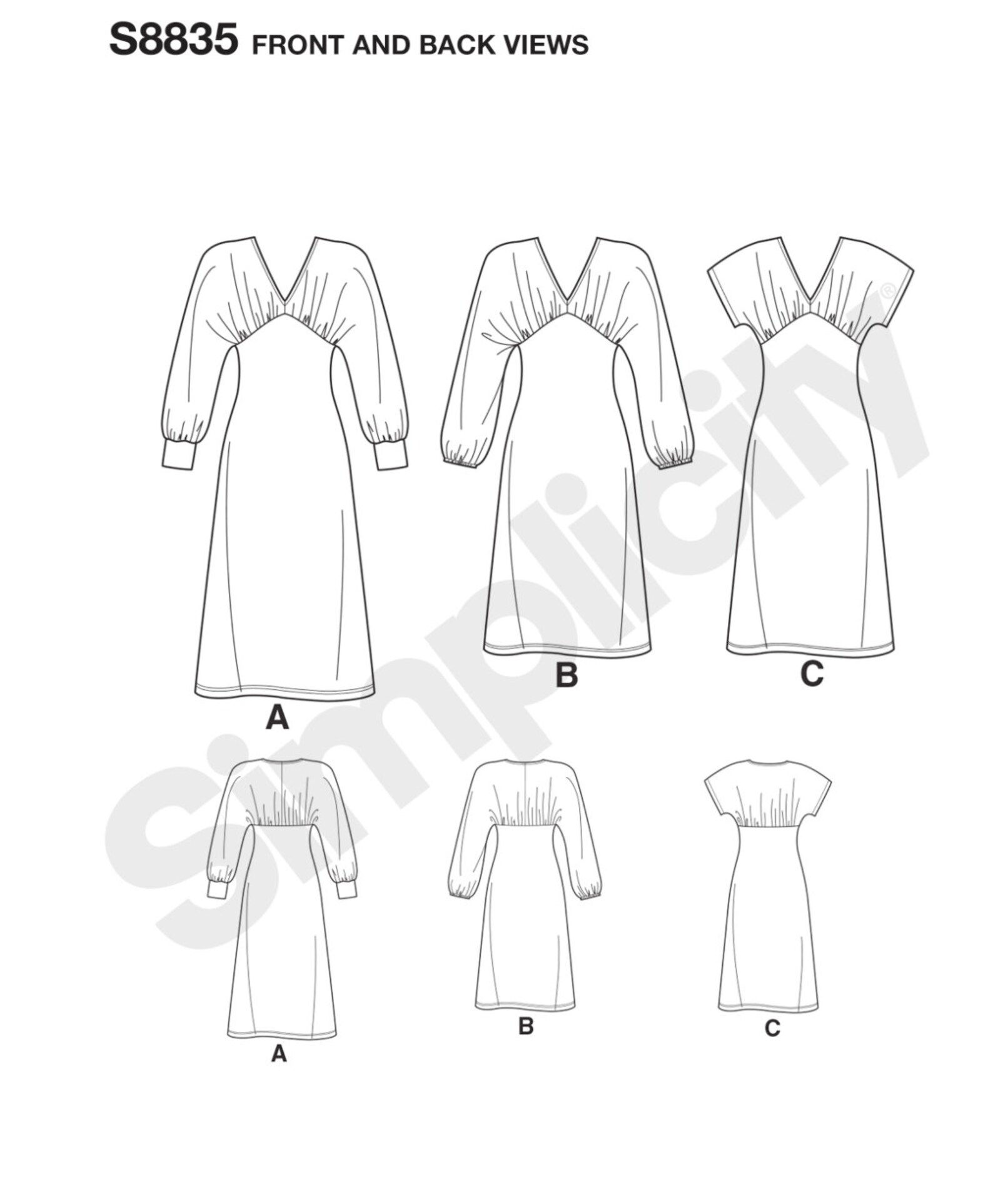 Uncut Simplicity Sewing Pattern R10121 10121 8835 Misses' | Etsy