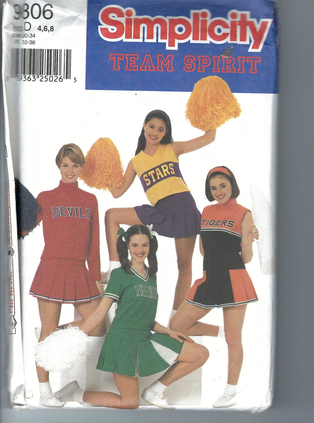 Uncut Vintage Simplicity Sewing Pattern 9806 Sewing Pattern Misses Team ...
