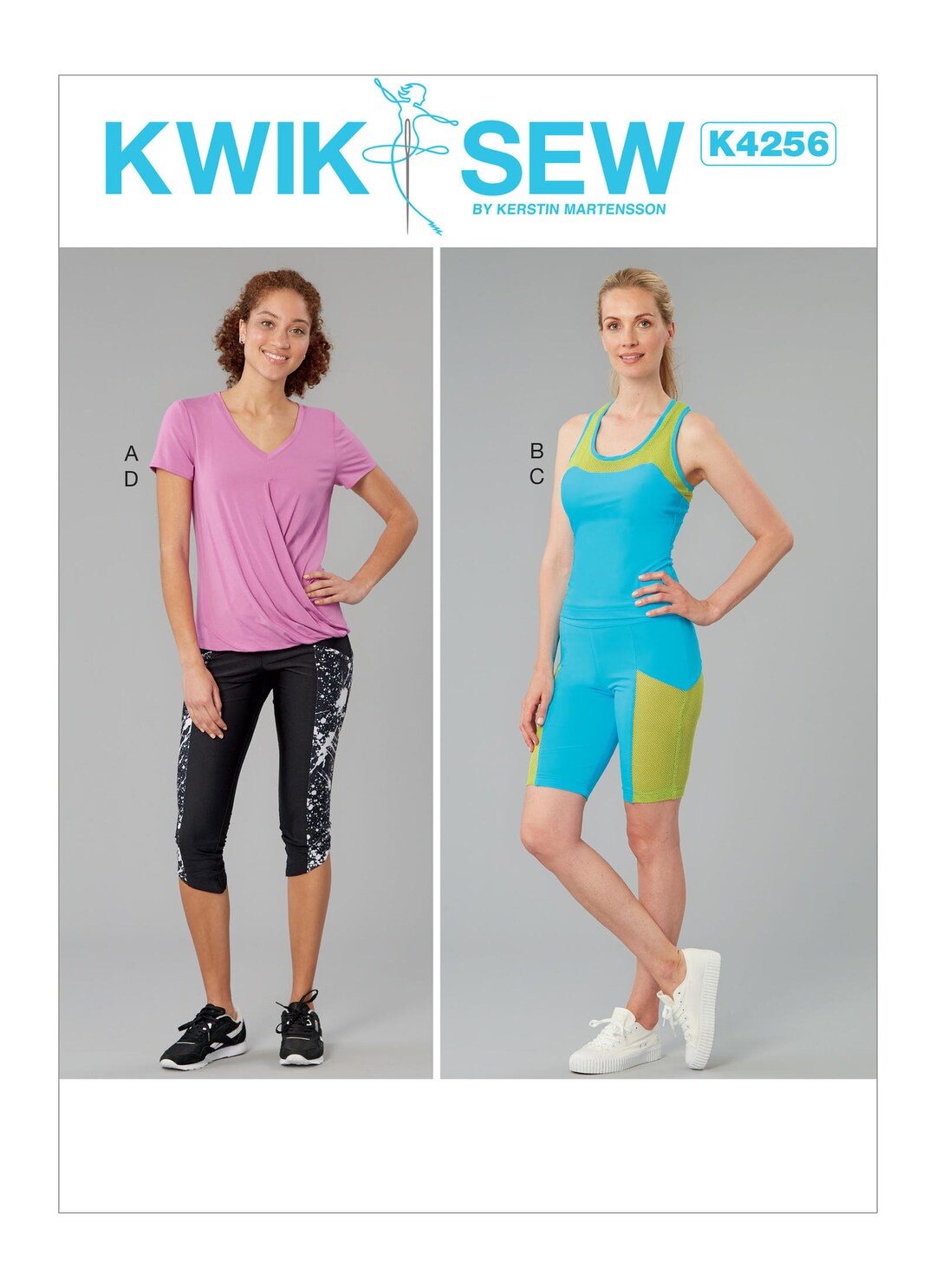 Uncut Kwik Sewing Pattern Sew K4256 Misses' Top, Tank, Shorts and ...