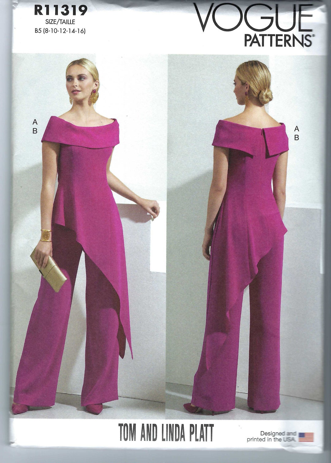 Uncut Vogue Sewing Pattern 11319 1869 - Tom and Linda Platt Top and ...