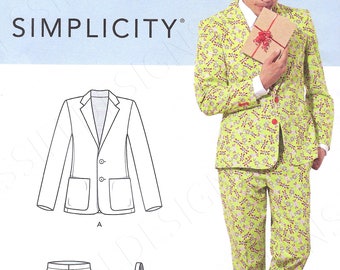Simplicity Sewing Pattern 8528 Men's Costume Suit | Etsy