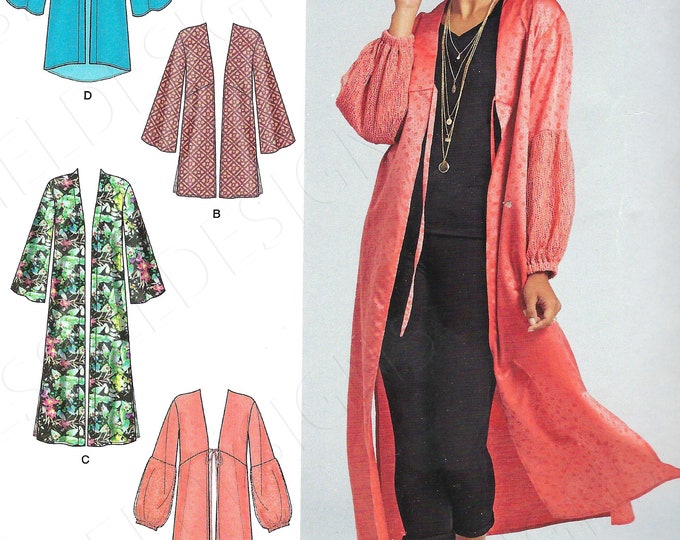 Uncut Simplicity Sewing Pattern D0900 0900 8553 Women's Kimono Long ...