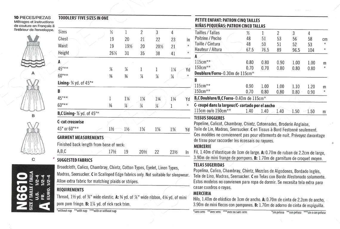 Uncut New Look sewing pattern 6610 New Look sewing pattern | Etsy