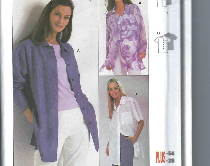 Uncut Burda Sewing Pattern 3129 Misses Very Loose Fitting Shirt Jacket ...