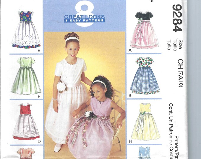 Uncut Mccalls Sewing Pattern Pattern 9284 Party Dress Double Layer ...