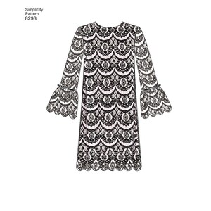 Uncut Simplicity 8293 Misses'/miss Petite Dresses With Sleeve ...