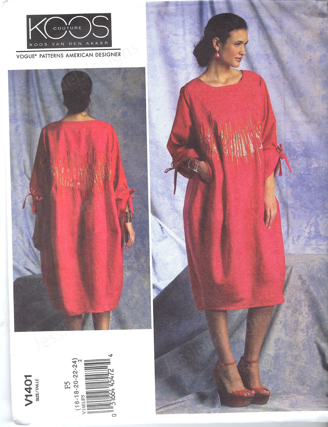 Uncut vogue sewing pattern 1401 Koos Van Den Akker Misses | Etsy